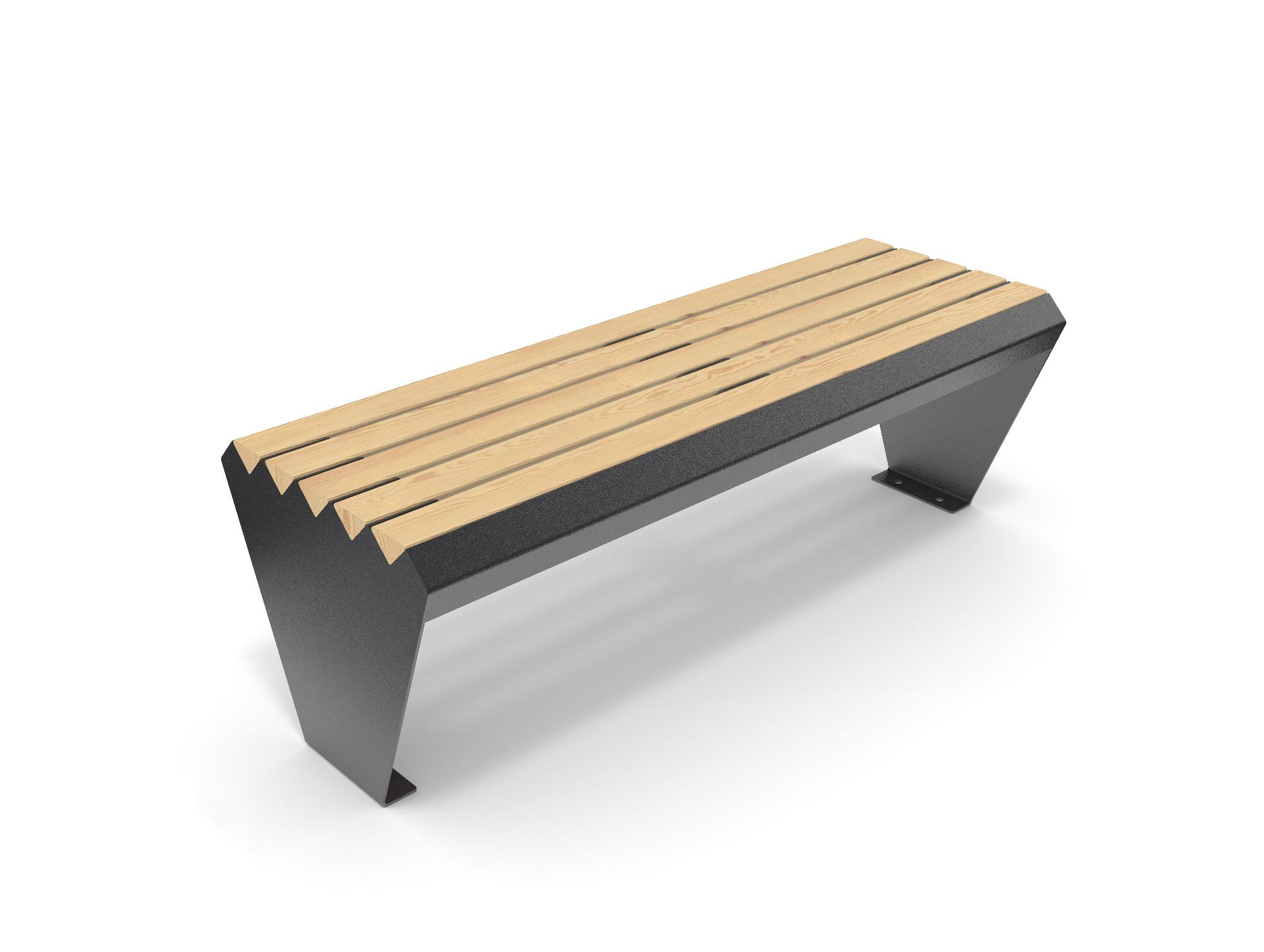 Bench / Delta Backless - Wooden Bench (CUS 101)