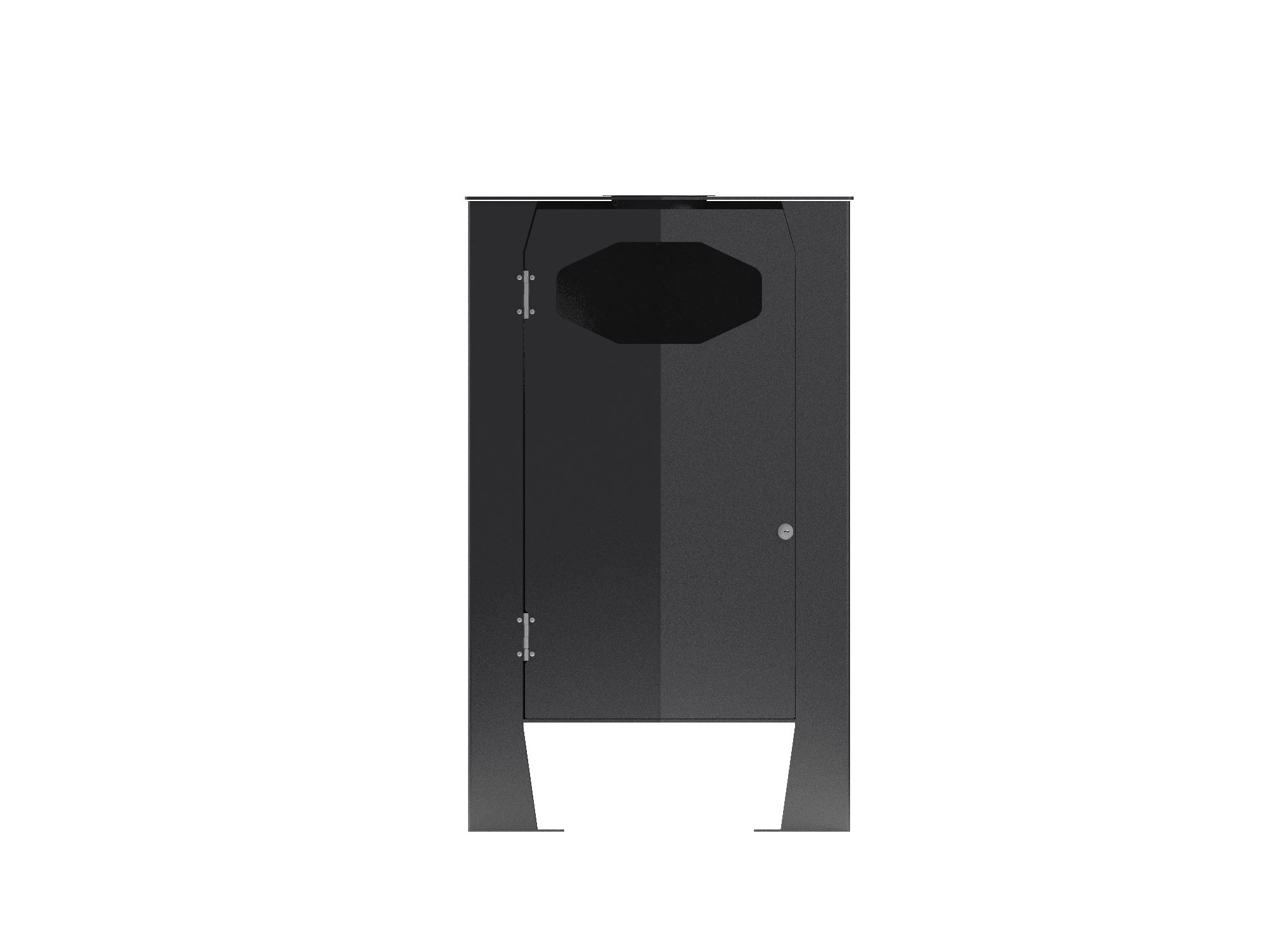Outdoor Furniture / Edge Metal Trash Bin (CUS 557)